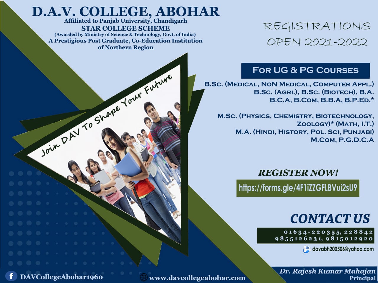 DAV COLLEGE ABOHAR - DAV College Abohar Welcomes You